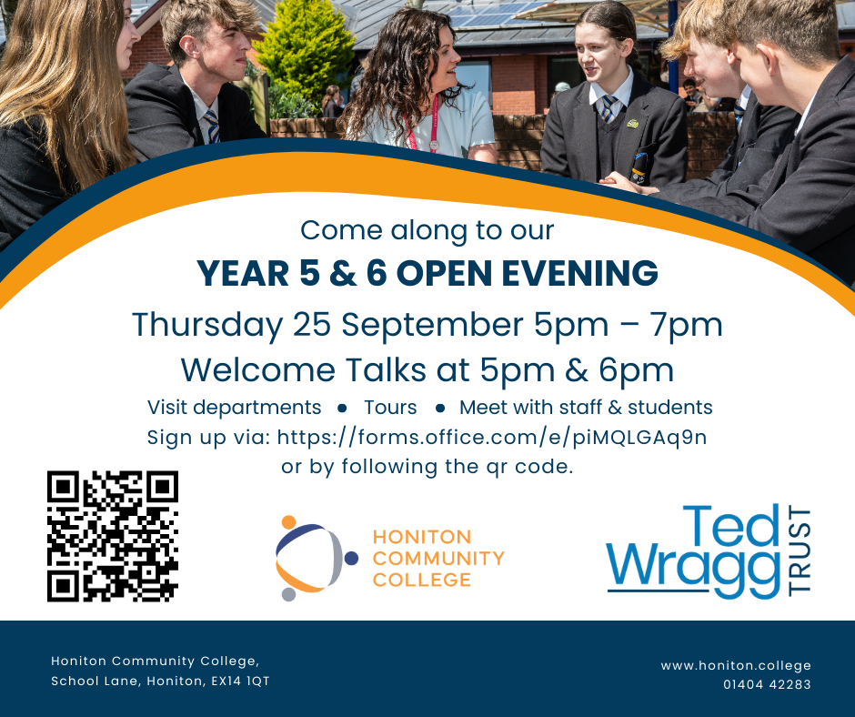 Ted Wragg Multi-Academy Trust - School Open Events - Autumn Term