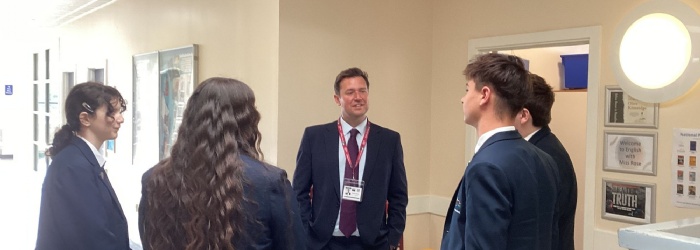 Ted Wragg Multi-Academy Trust - Steve Race MP Visits West Exe School